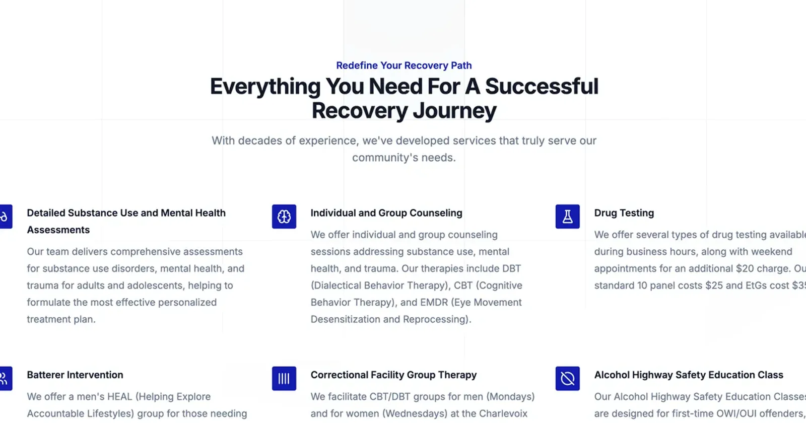 Recovery Services - Assessments, Counseling, Drug Testing | BASES